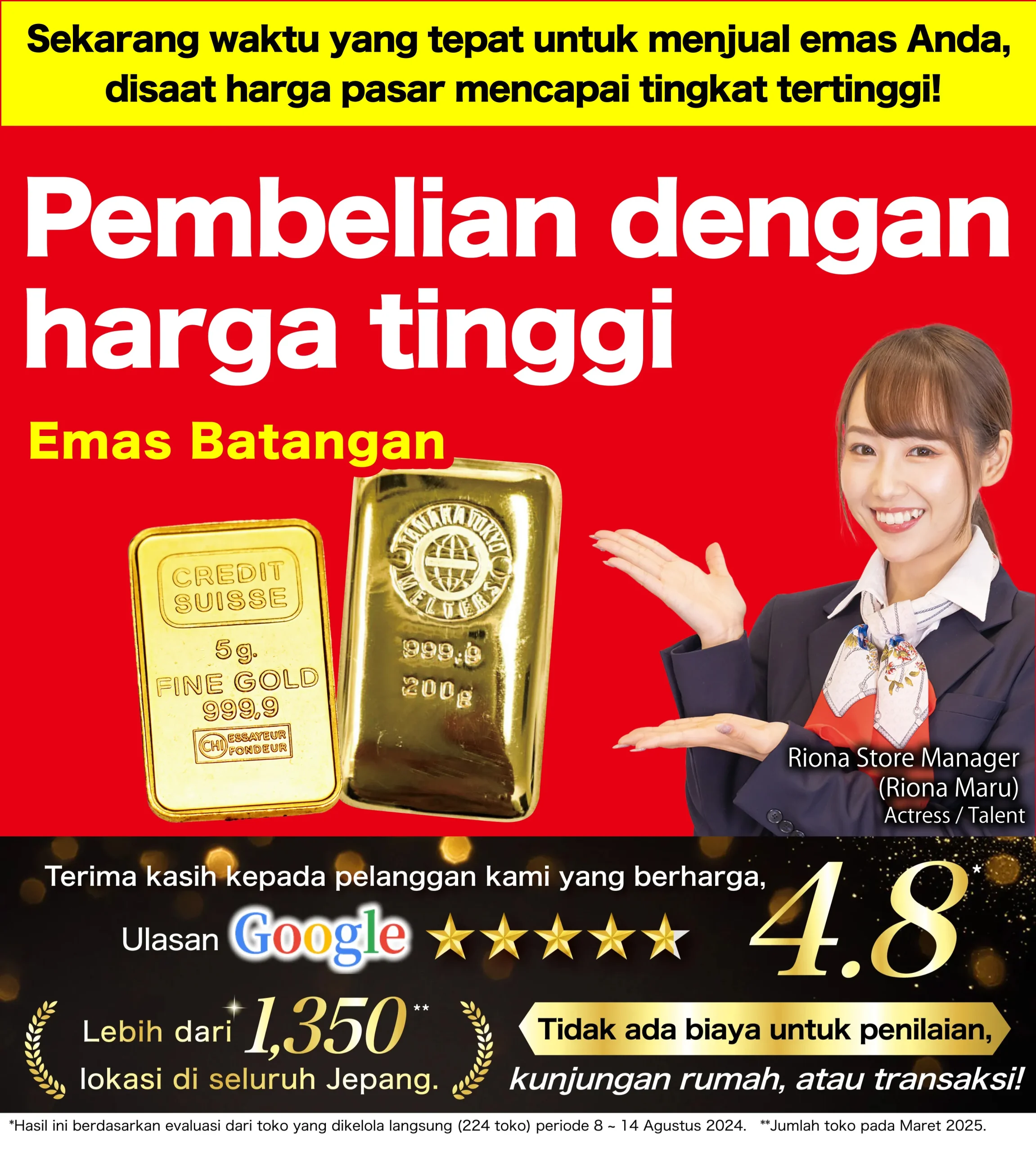 Pembelian Emas Batangan / Gold Bar Harga Tinggi | Info Harga Emas ...